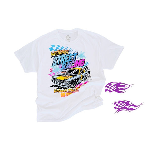 Doma | Shirts | Retro Car Graphic Tshirt For Men | Poshmark